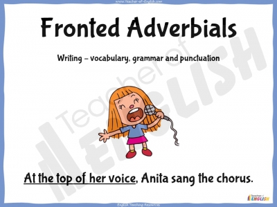 Fronted Adverbials - KS2 teaching resources lessons