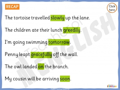 Fronted Adverbials - KS2 teaching resources lessons
