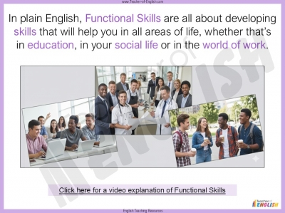 Functional Skills English - Entry Level 3 teaching resources unit of work