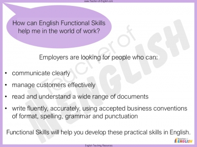 Functional Skills English - Entry Level 3 teaching resources unit of work