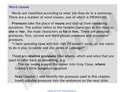 Gangsta Granny by David Walliams teaching resources unit of work