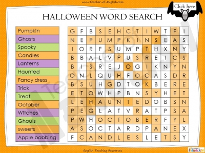 Halloween Word Games teaching resources activities