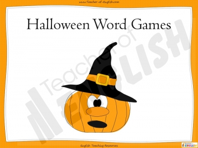 Halloween Word Games teaching resources activities