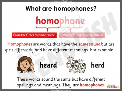 Homophones and Other Words that are Often Confused - Years 5 and 6 ...