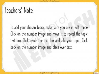 Hot Potato Starter Activity teaching resources activities