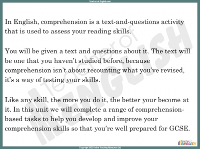 KS3 Comprehension - Frankenstein teaching resources unit of work
