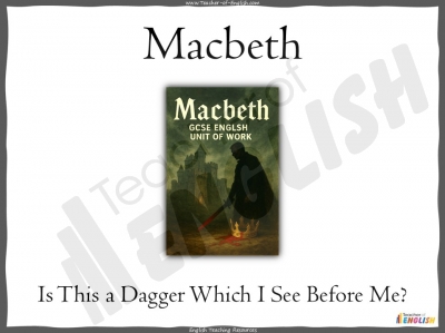 Macbeth - Is this a dagger which I see before me teaching resources lessons