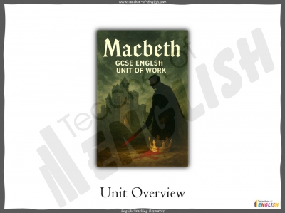 Macbeth - Unit of Work teaching resources unit of work