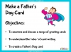 Make a Father's Day Card teaching resources lessons