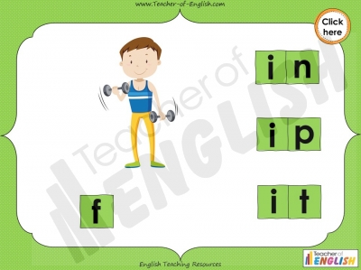 Making Words - 'in', 'ip' and 'it' teaching resources lessons