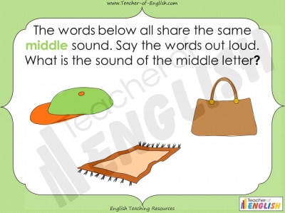 Middle Sounds teaching resources lessons