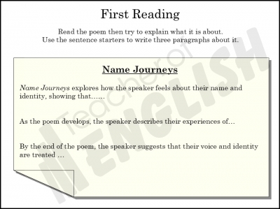 Name Journeys teaching resources lessons