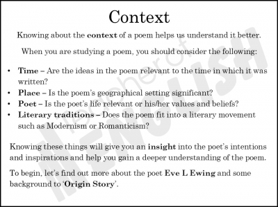 Origin Story teaching resources lessons