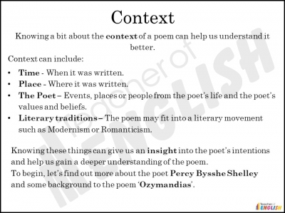 Ozymandias - AQA teaching resources lessons