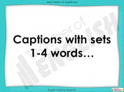 Phonics Phase 2 - Reading Captions - EYFS teaching resources lessons