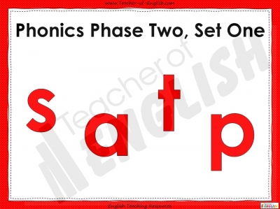 Phonics Phase 2, Set 1 - s, a, t, p teaching resources EYFS/KS1 lessons