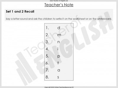 Phonics Phase 2, Set 3 - g, o, c, k teaching resources EYFS/KS1 lessons