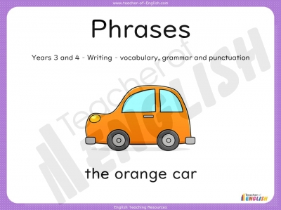 Phrases - Years 3 and 4 teaching resources lesson