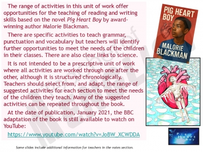 Pig Heart Boy teaching resources unit of work