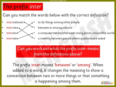 Prefixes - Part Two - Years 3 and 4 teaching resources lesson