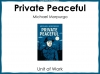 Private Peaceful teaching resources unit of work