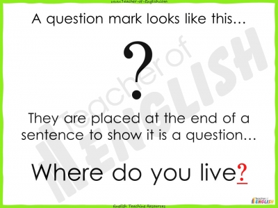 Question Marks - KS3 teaching resources lesson