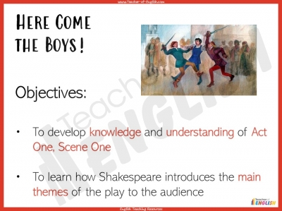 Romeo and Juliet - Act 1 teaching resources lessons