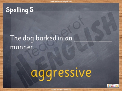 Spellings - Year 5 and 6 teaching resources lessons