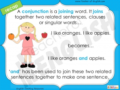 Subordinating Conjunctions - Year 2 teaching resources KS1 lesson
