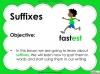 Suffixes - Year 1 teaching resources lesson