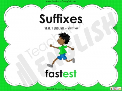 Suffixes - Year 1 teaching resources lesson