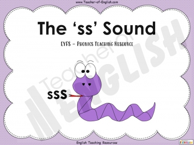 The 'ss' Sound - EYFS teaching resources lessons