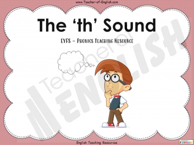 The 'th' Sound - EYFS teaching resources lessons