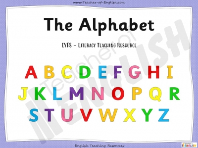 The Alphabet teaching resources lessons