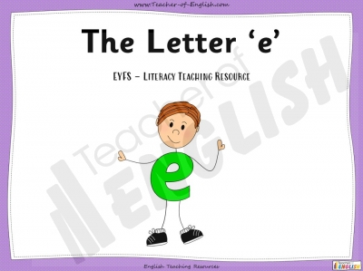 The Letter 'e' - EYFS teaching resources lessons