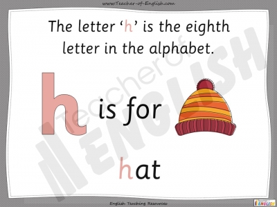The Letter 'h' - EYFS teaching resources lessons