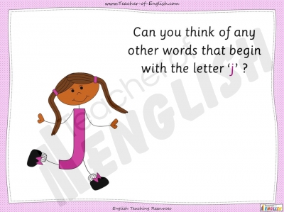 The Letter 'j' - EYFS teaching resources lessons