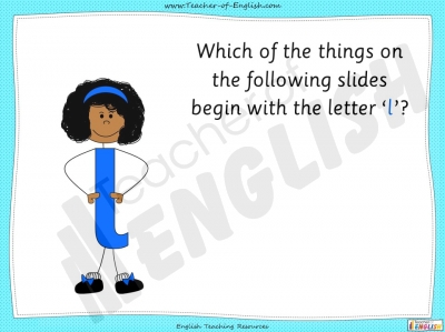 The Letter 'l' - EYFS teaching resources lessons