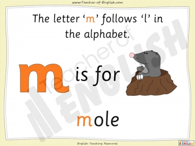 The Letter 'm' - EYFS teaching resources lessons