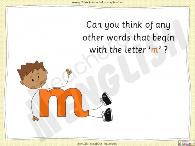 The Letter 'm' - EYFS teaching resources lessons