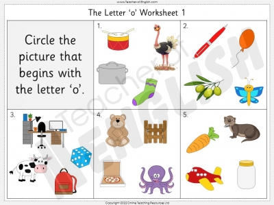 The Letter 'o' - EYFS teaching resources lessons