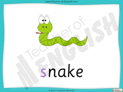 The Letter 's' - EYFS teaching resources lessons