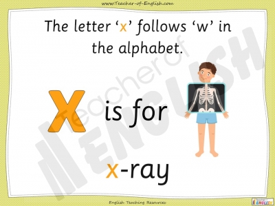 The Letters x, y and z - EYFS teaching resources lessons