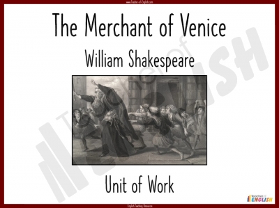 The Merchant of Venice teaching resources unit of work