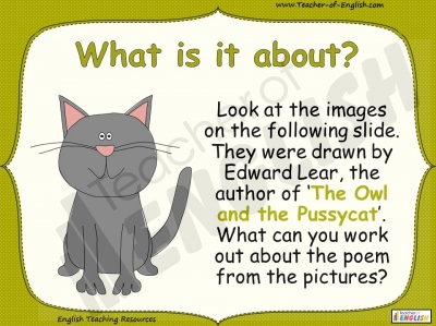 The Owl and the Pussycat - Free Resource teaching resources lesson
