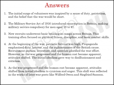 The Soldier Rupert Brooke teaching resources unit of work