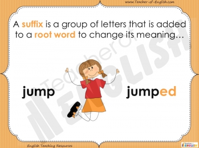 The Suffix '-ed' - Year 3 and 4 teaching resources lesson