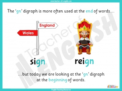 The n Sound Spelt kn and gn - Year 2 teaching resources lesson