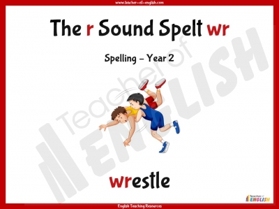 The r Sound Spelt wr - Year 2 teaching resources lesson