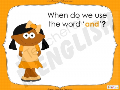 Using 'and' - Year 1 teaching resources KS1 lesson